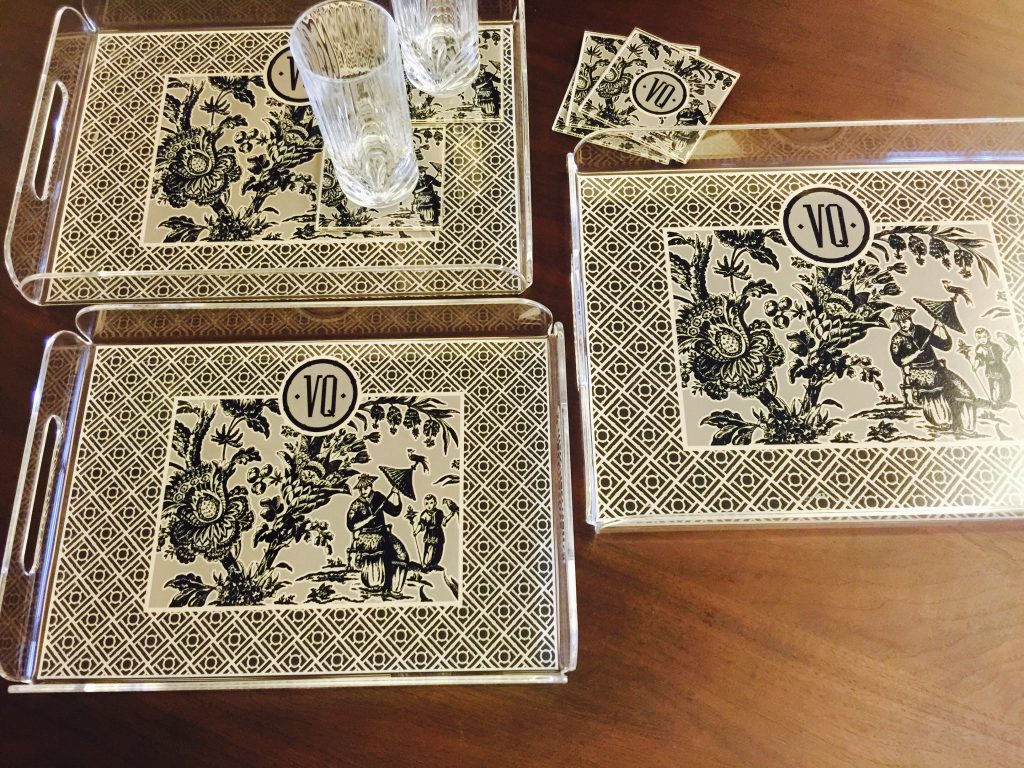 Printed Trio Trays – Customized Chic