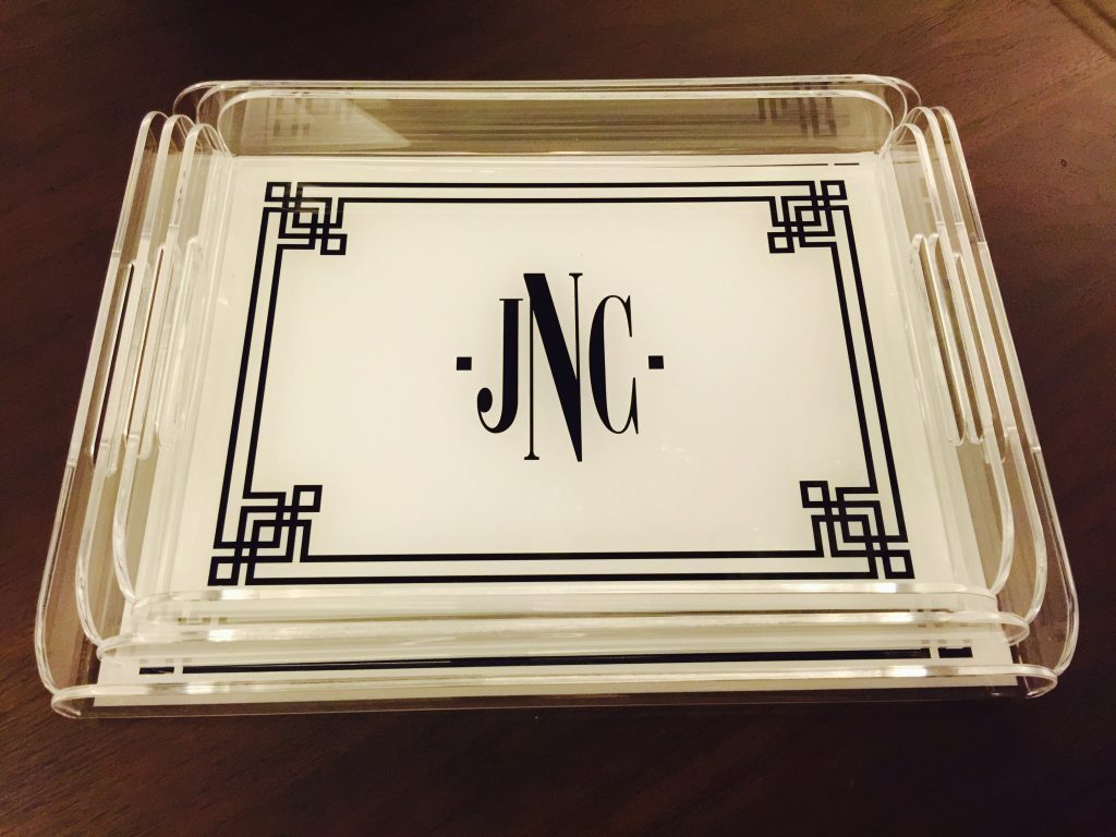 Printed Trio Trays – Customized Chic