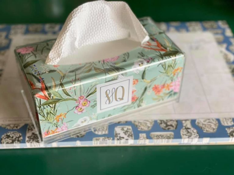 Printed Mini Tissue Box – Customized Chic